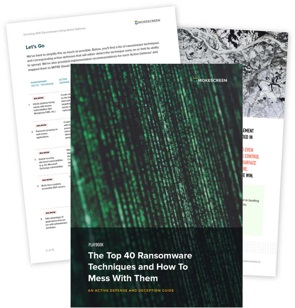 The Top 40 Ransomware Techniques and How to Mess With Them | Smokescreen